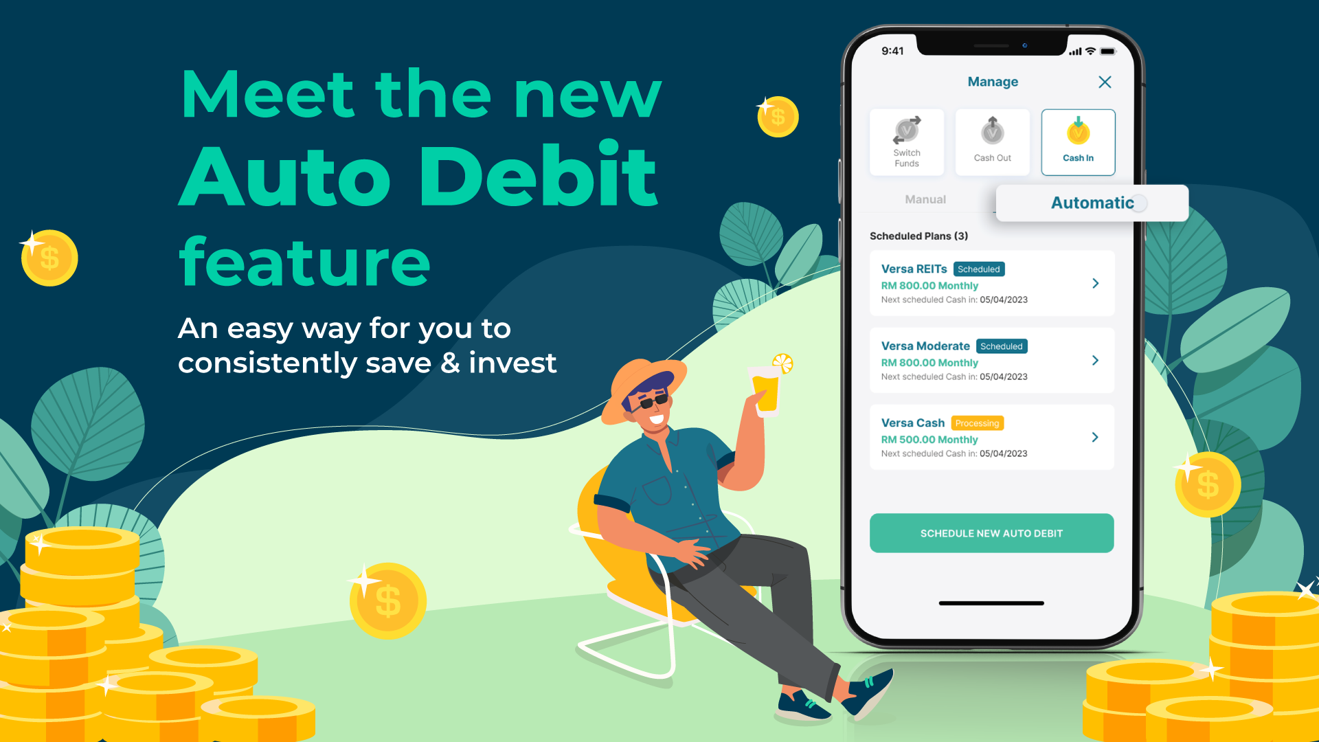 Meet the new Auto Debit feature - Versa